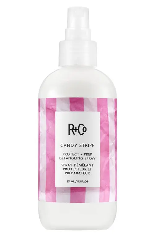 R+Co Candy Stripe Protect & Prep Detangling Spray - No Color