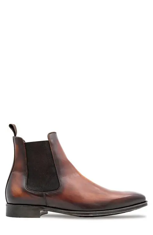 Mezlan Cervantes Plain Toe Chelsea Boot - Cognacrust