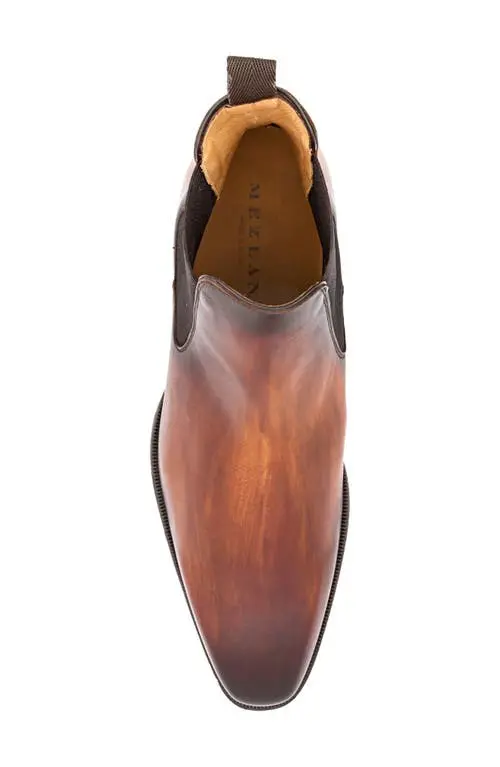 Mezlan Cervantes Plain Toe Chelsea Boot - Cognacrust