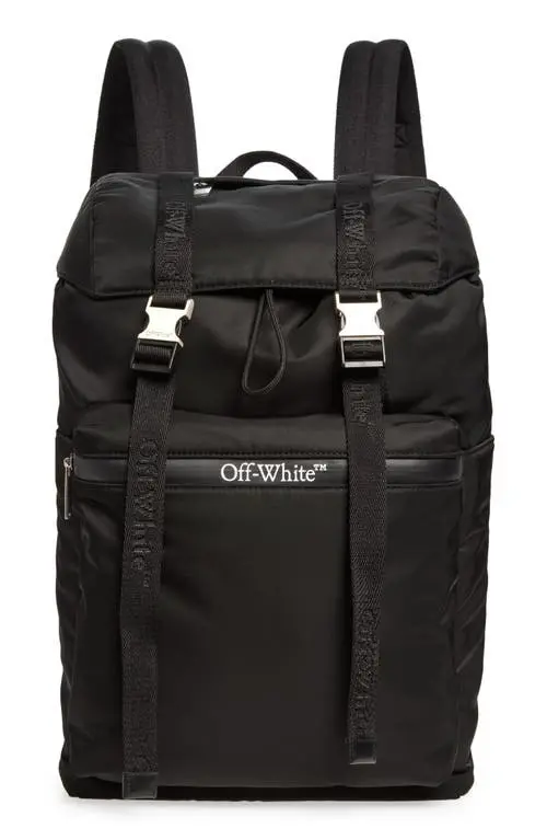 Off-White Outdoor Flap Backpack - Black