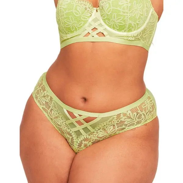 ADORE ME Diara Thong Panties - Light Green