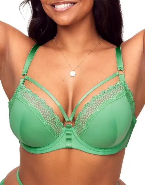ADORE ME Marca Contour Plunge Bra - Medium Green