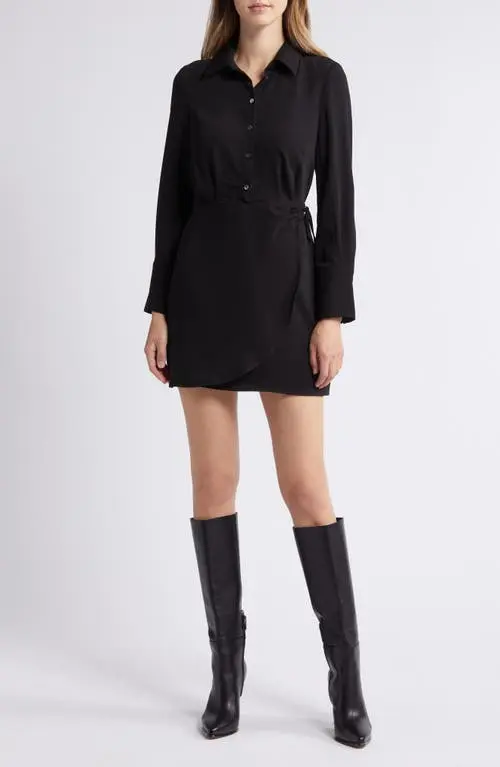 Sam Edelman Long Sleeve Sheath Shirtdress