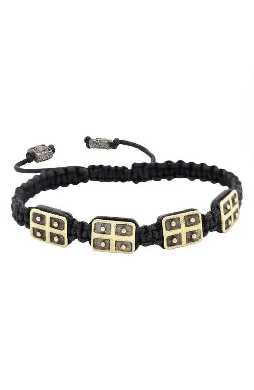 Armenta Romero Crivelli Cross Station Slider Bracelet - Black