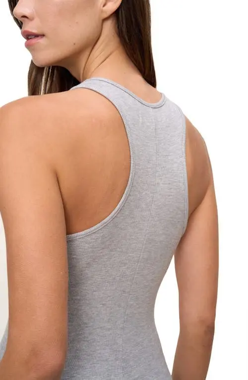 THE STANDARD STITCH Racerback Midi Dress - Heather Grey