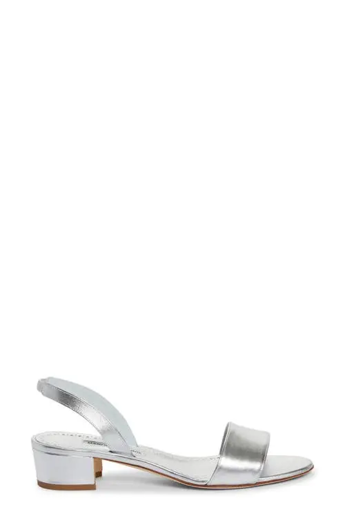 Manolo Blahnik Patopia Slingback Sandal - Silver