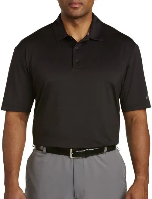 Adidas Big & Tall Ultimate 365 Polo Shirt - Black