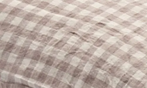 PIGLET IN BED Set Of 2 Gingham Linen Pillowcases