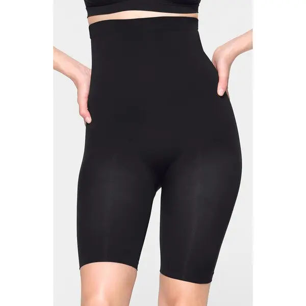 SKIMS Seamless Sculpt High Waist Shorts - Onyx