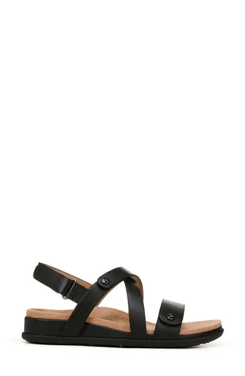 Vionic Slingback Sandal - Black Leather