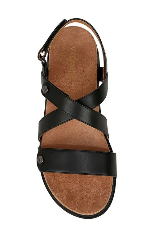 Vionic Slingback Sandal - Black Leather