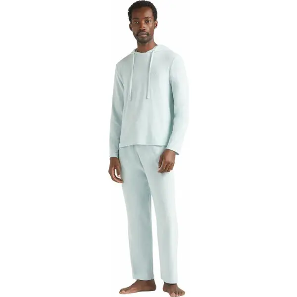 Vilebrequin Terry Long-sleeved Hooded T-shirt - Pacific