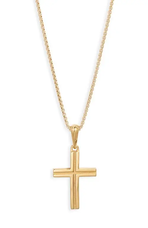 MIRANDA FRYE Cross Pendant Necklace - Gold
