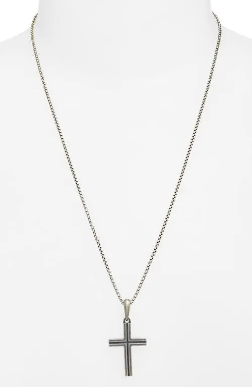 MIRANDA FRYE Cross Pendant Necklace - Silver