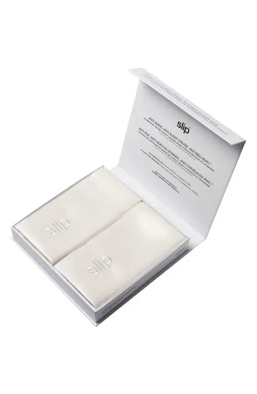 Slip Set Of 2 Silk King Pillowcases $280 Value