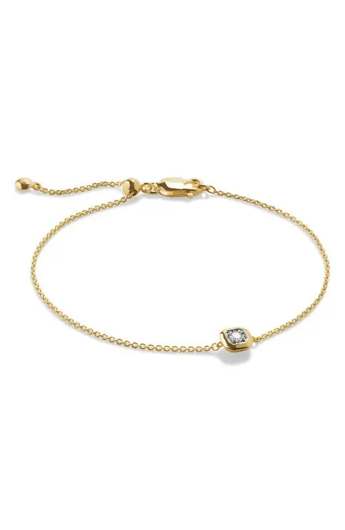 Monica Vinader Asscher Lab Grown Diamond Chain Bracelet - 18ct Gold Vermeil/diamond