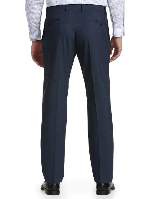 SYNRGY BY DXL Performance Mélange Flat-front Suit Pants