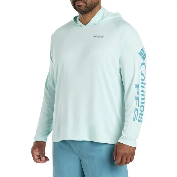 Columbia Big & Tall Terminal Tackle Hoodie - Icy Morin Canyon Blu