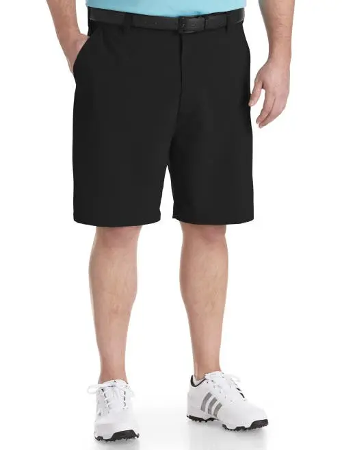REEBOK Big & Tall Golf Performance Flat-front Shorts - Black