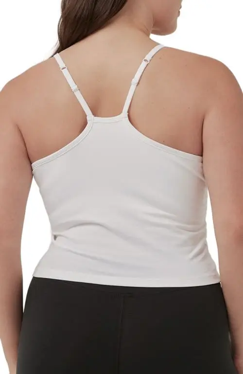 PACT Organic Cotton Everyday Shelf Bra Cropped Camisole 3-pack - White