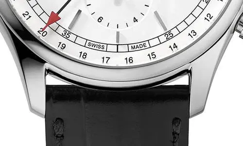 FREDERIQUE CONSTANT Classics Chronograph Leather Strap Watch - Silverone