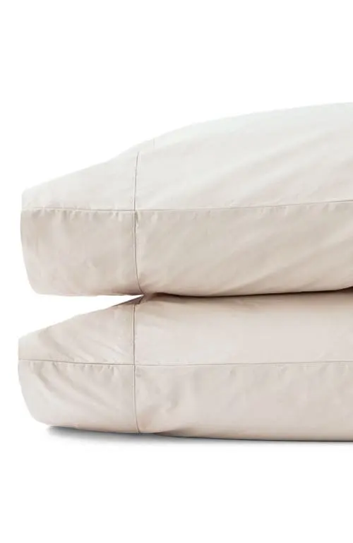 PACT Organic Cotton Organic Cool-air Percale Pillowcase 2-pack - Bone