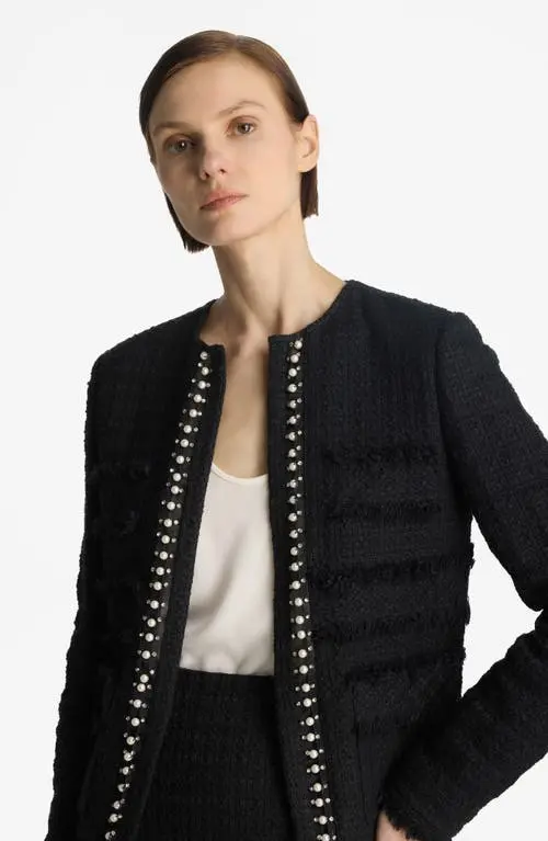 St. John Embellished Tweed Jacket