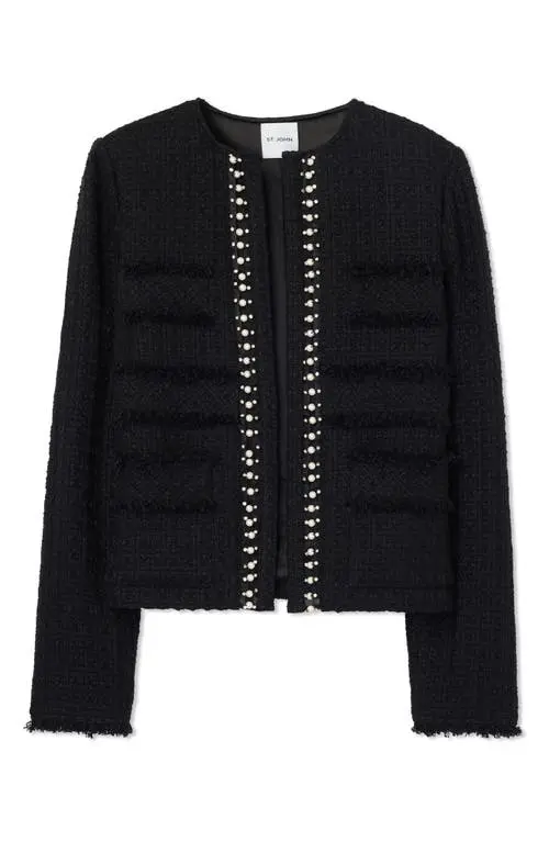 St. John Embellished Tweed Jacket