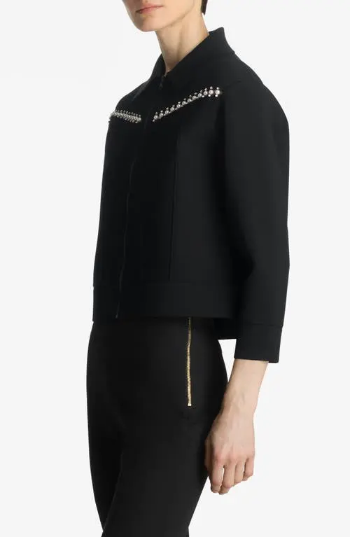 St. John Embellished Milano Knit Jacket