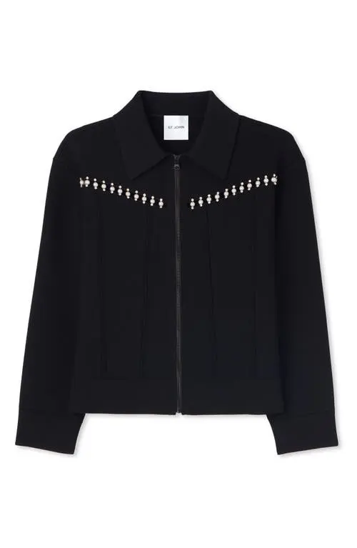 St. John Embellished Milano Knit Jacket