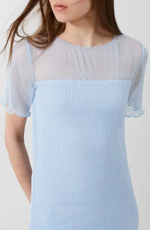 saskia sheer yoke midi dress Saskia Sheer Yoke Midi Dress (Women)