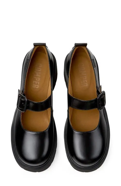 Camper Milah Leather Mary Jane - Black