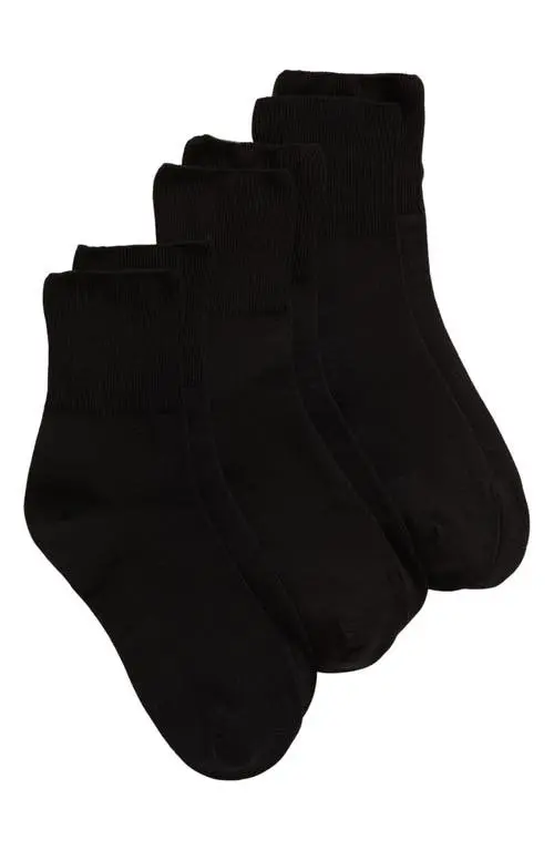 Hue 3-pack Bobby Socks - Black Pack