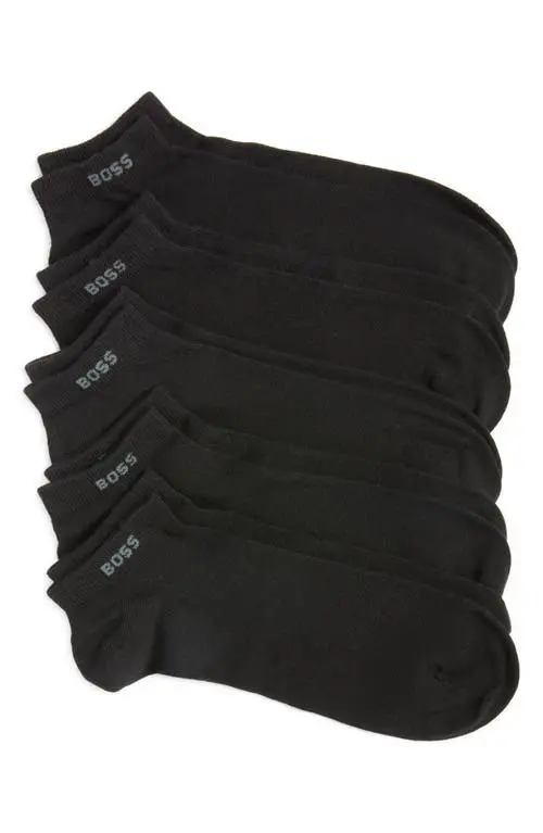BOSS 5-pack Logo Ankle Socks - Black
