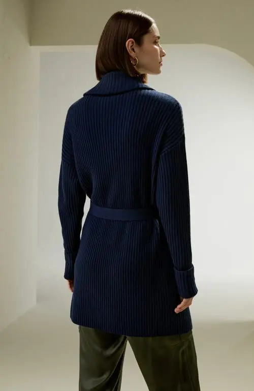 Lilysilk Merino Wool Shawl Collar Cardigan