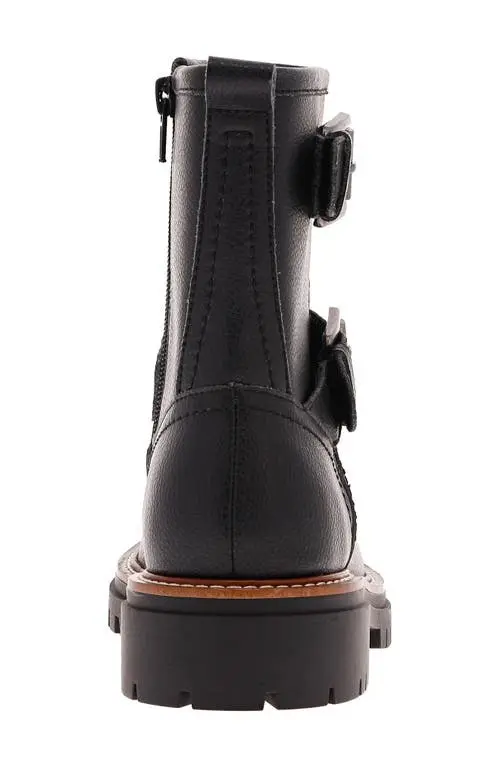 Mia Florence Leather Boots - Black