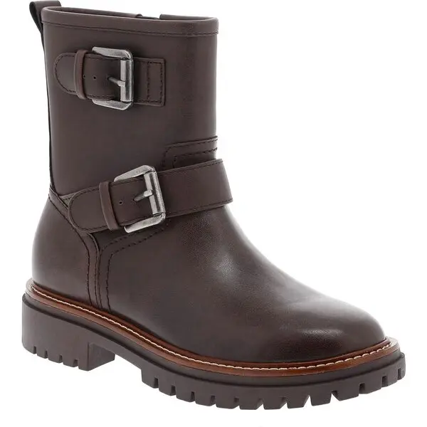 Mia Florence Leather Boots - Chocolate