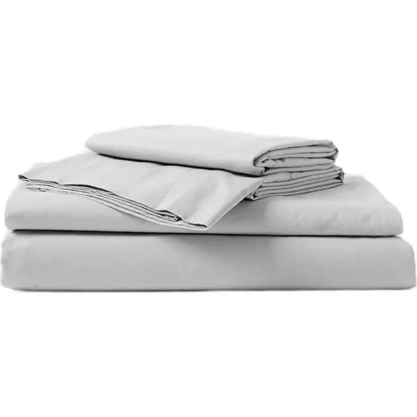 PACT Organic Cotton Organic Cool-air Percale Sheet Set - Lunar