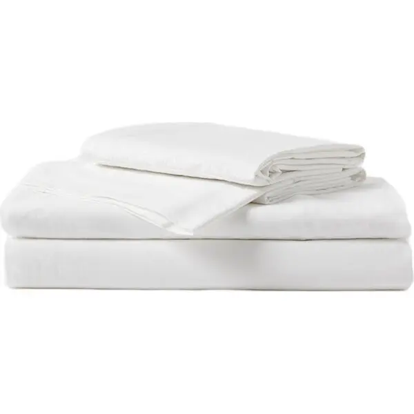PACT Organic Cotton Organic Cool-air Percale Sheet Set - White