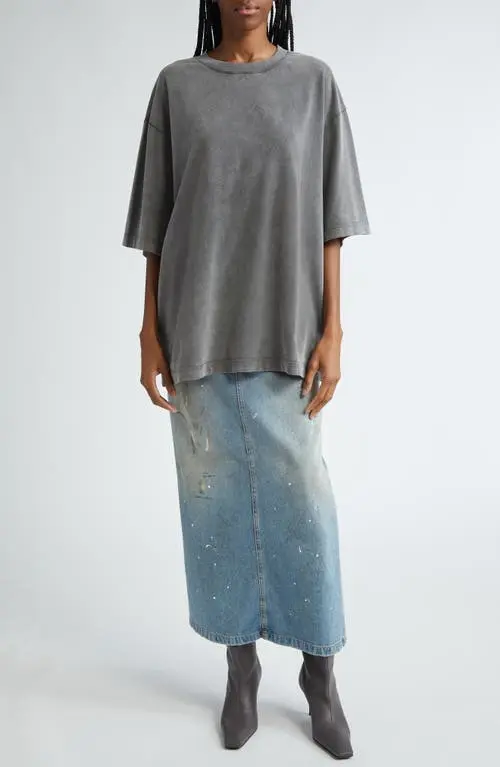 Acne Studios Exford Oversized T-shirt - Faded Black