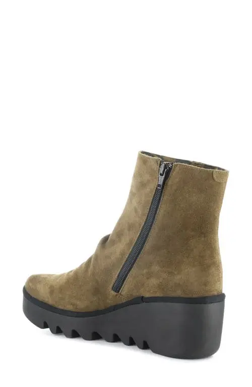 Fly London Baan Platform Wedge Bootie - 013 Elephant