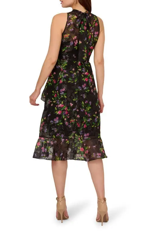 knee length dresses for ladies Adrianna Papell Grey Fish Scale Gown (16) – Plus BKLYN main image 0