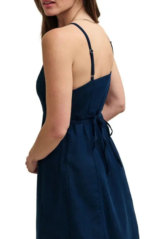 NOBODY'S CHILD Maddy Denim Twill Midi Dress