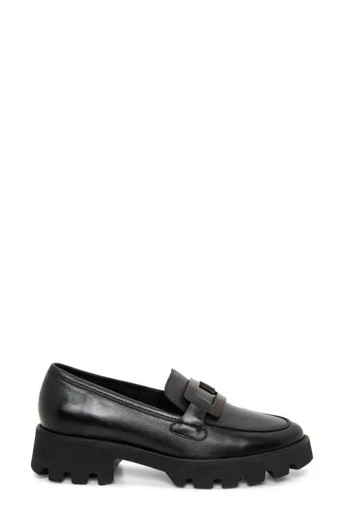 ARA Oleander Platform Loafer - Black