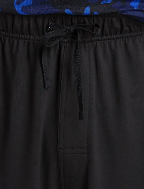 HARBOR BAY BY DXL Knit Open-hem Pants - Black