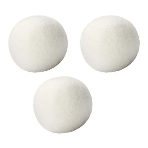 PURSONIC 100% Pure New Zealand Wool Dryer Balls - Natural