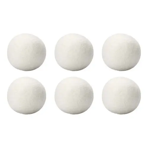 PURSONIC 100% Pure New Zealand Wool Dryer Balls - White
