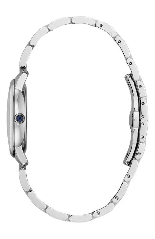 FREDERIQUE CONSTANT Slimline Bracelet Watch With Diamonds And Mother-of-pearl Dial - Silver-tone