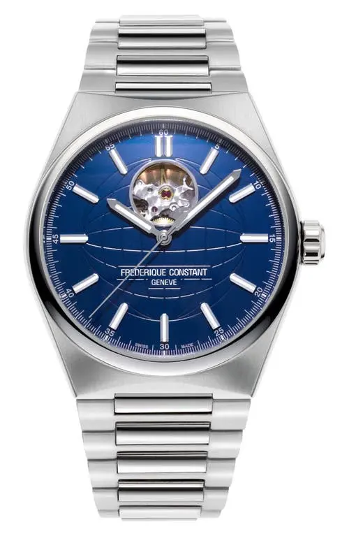FREDERIQUE CONSTANT Highlife Heartbeat Automatic Strap Watch - Silver-tone