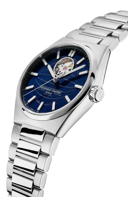 FREDERIQUE CONSTANT Highlife Heartbeat Automatic Strap Watch - Silver-tone